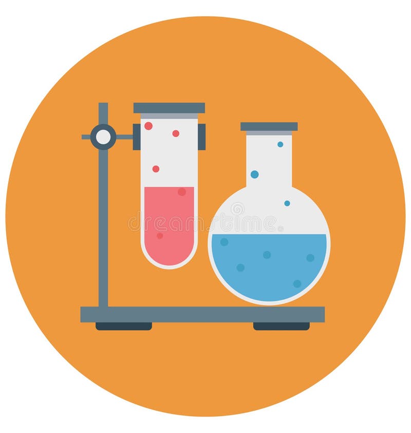 Lab Experiment Color Isolated Vector Icon that Can Be Easily Modified ...