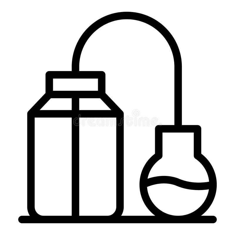 Lab Experiment Icon Outline Vector. Science Research Stock Vector ...