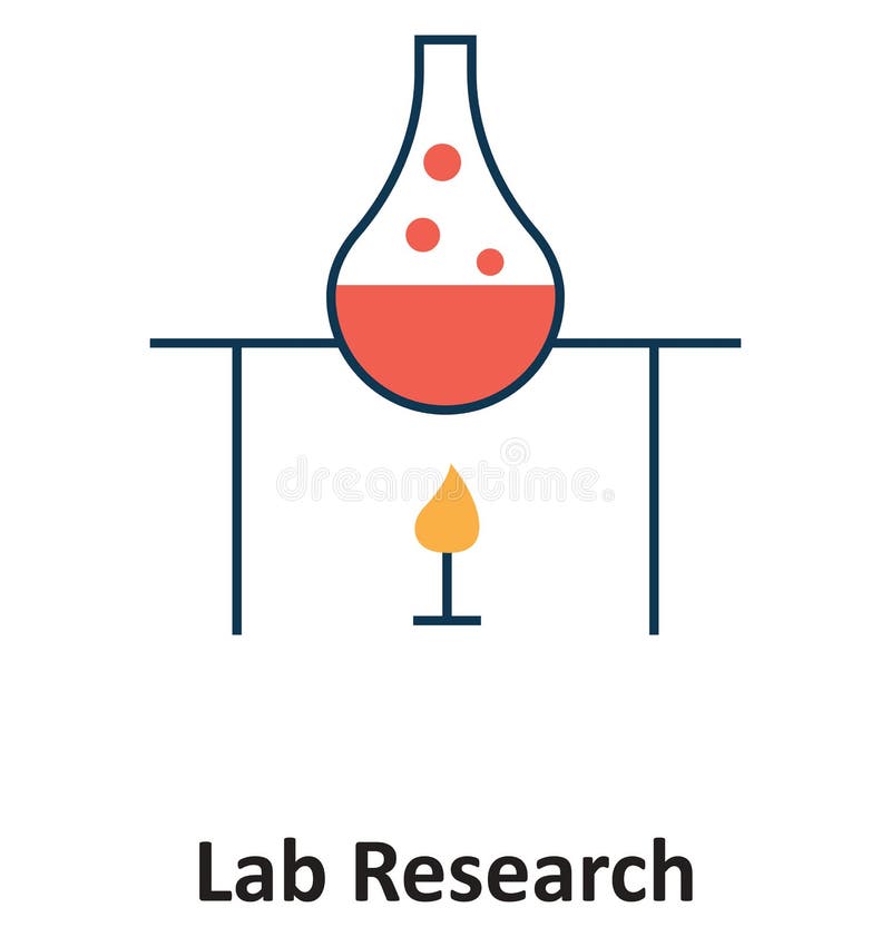 Lab Experiment Isolated and Vector Icon for Technology Stock Vector ...