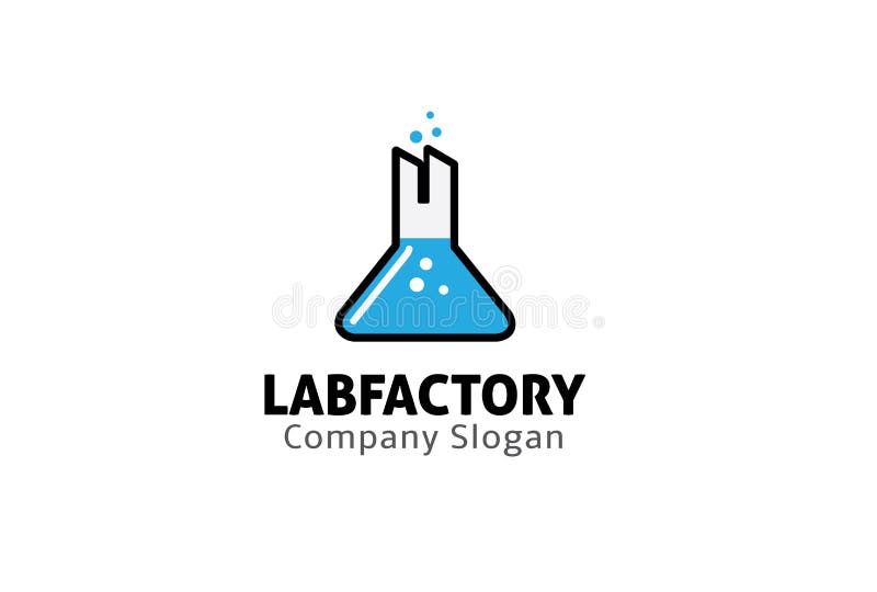 Lab Factory Logo Symbol Design Illustration Stock Vector - Illustration ...