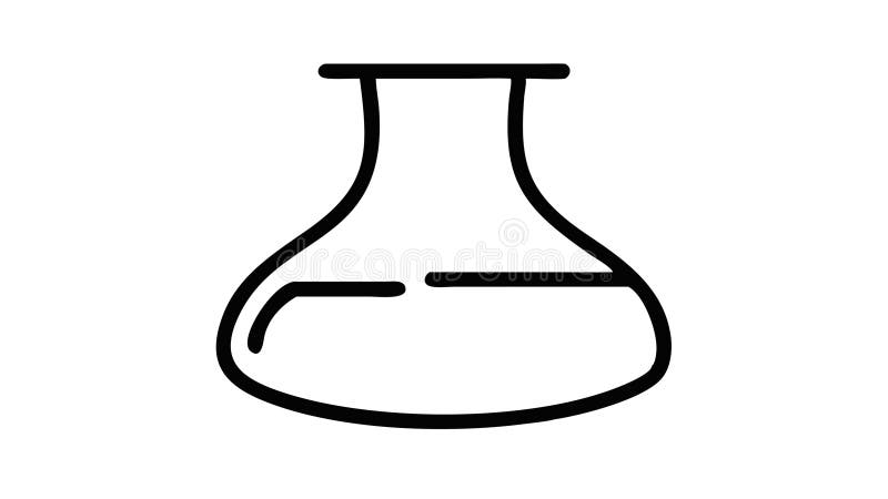 Science Beaker Outline Stock Illustrations – 19,211 Science Beaker ...