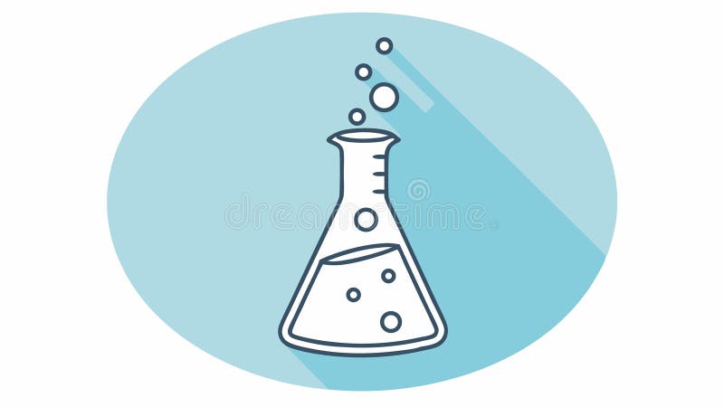Lab Flask with Bubbling Liquid, Symbolizing Chemistry and Science ...