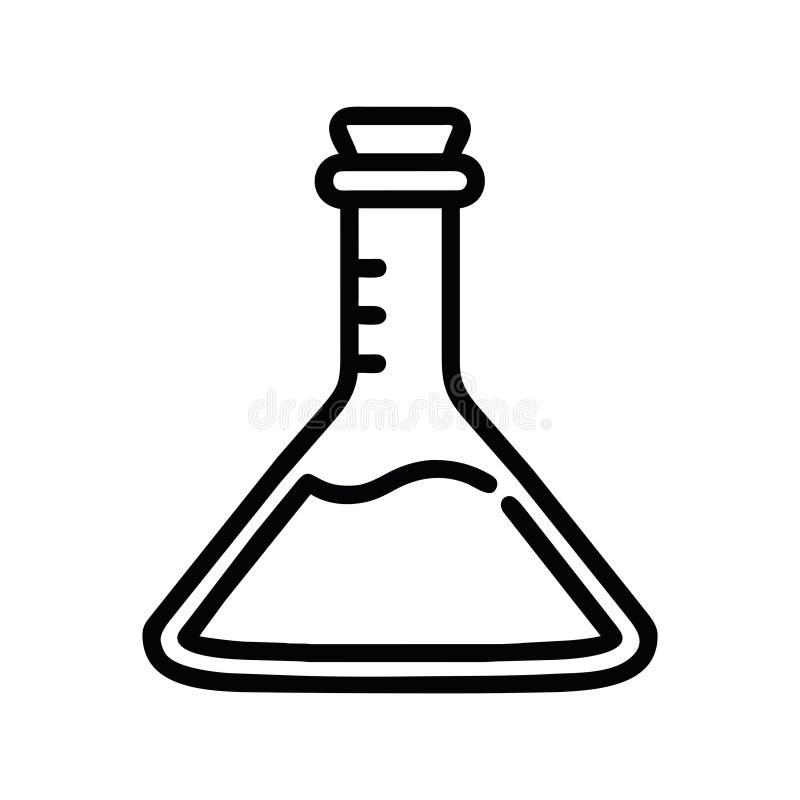 Lab flask icon stock vector. Illustration of tube, equipment - 295536866