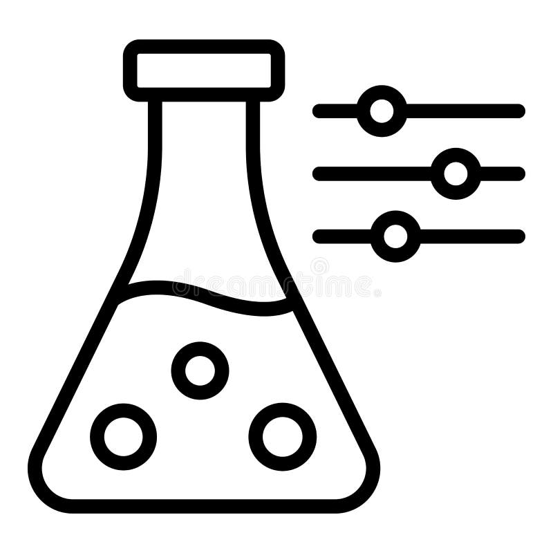Lab Flask Icon Outline Vector. Science Laboratory Stock Vector ...