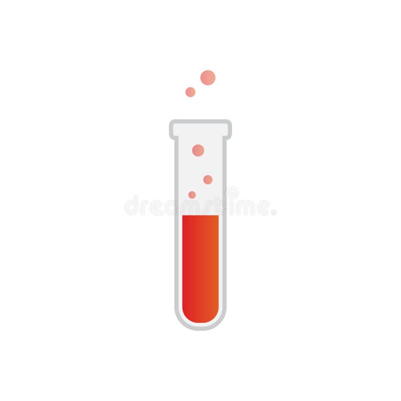Lab Flask Tube Graphic Design Template Vector Illustration Stock Vector ...