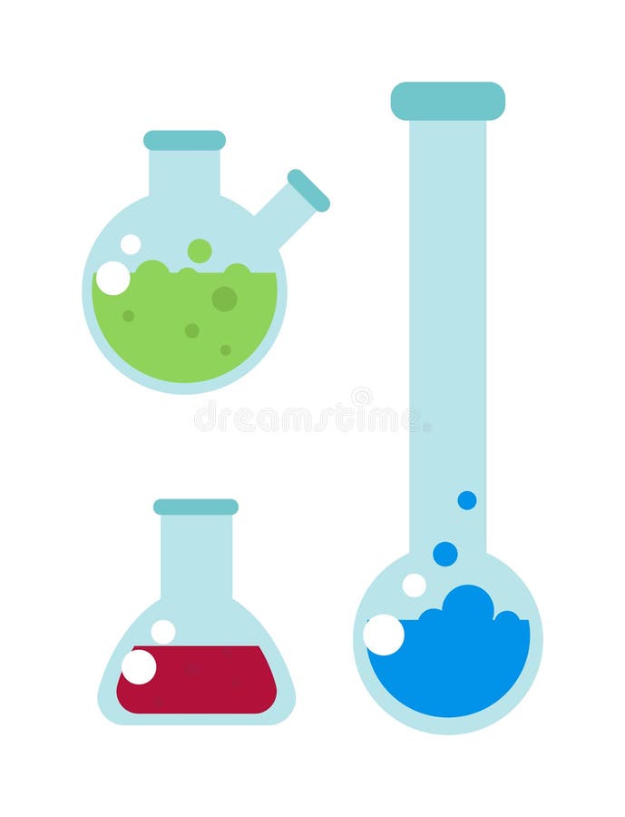 Lab flask vector set. stock vector. Illustration of chemistry - 77325097
