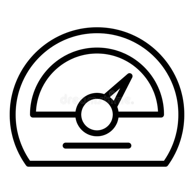 Lab Gauge Icon Outline Vector. Computer Test Stock Vector ...