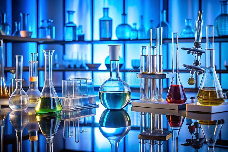 Lab Glassware, Liquids, Experiments, Science, Research, Background ...