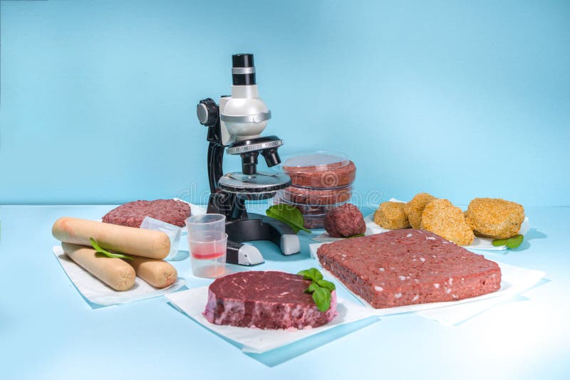 Lab Grown Meat Alternatives Stock Photo - Image of proteins ...