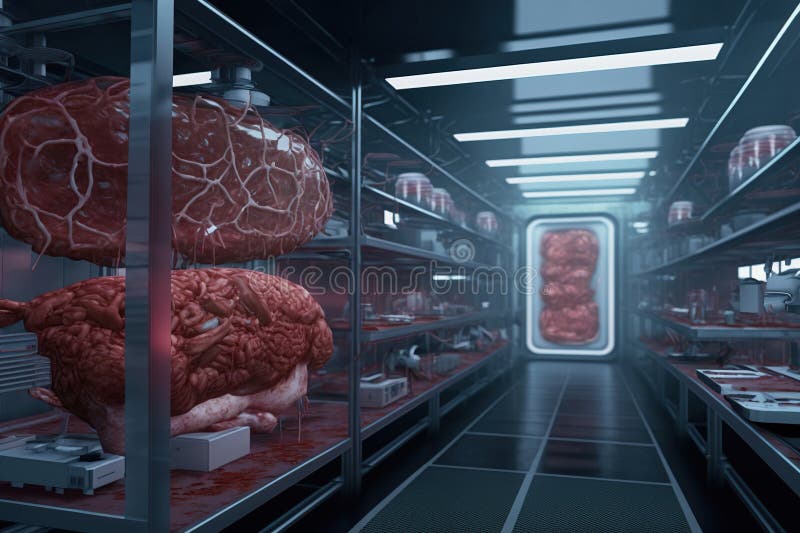 Lab Grown Meat Concept, Artificial Lab Grown Meat Production, Stock ...