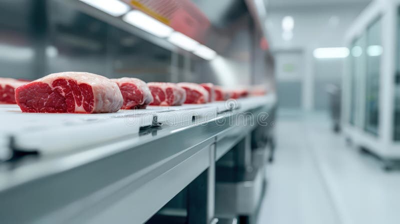 Labgrown Meat Production Facility Stock Illustration - Illustration of ...