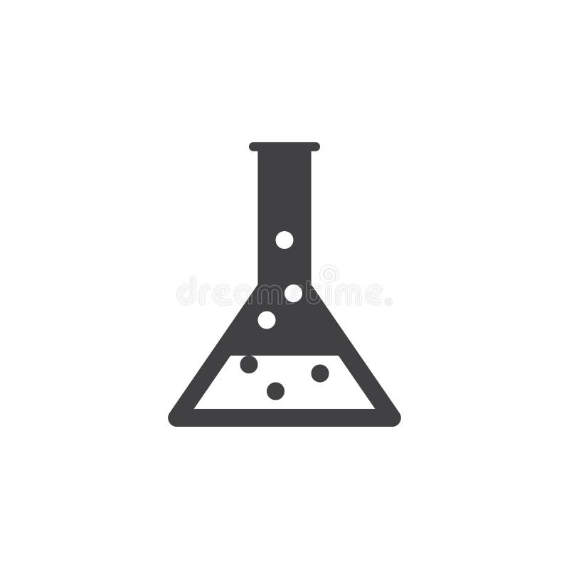 Lab Icon , Flask Solid Logo Illustration, Pictogram Isolat Stock ...