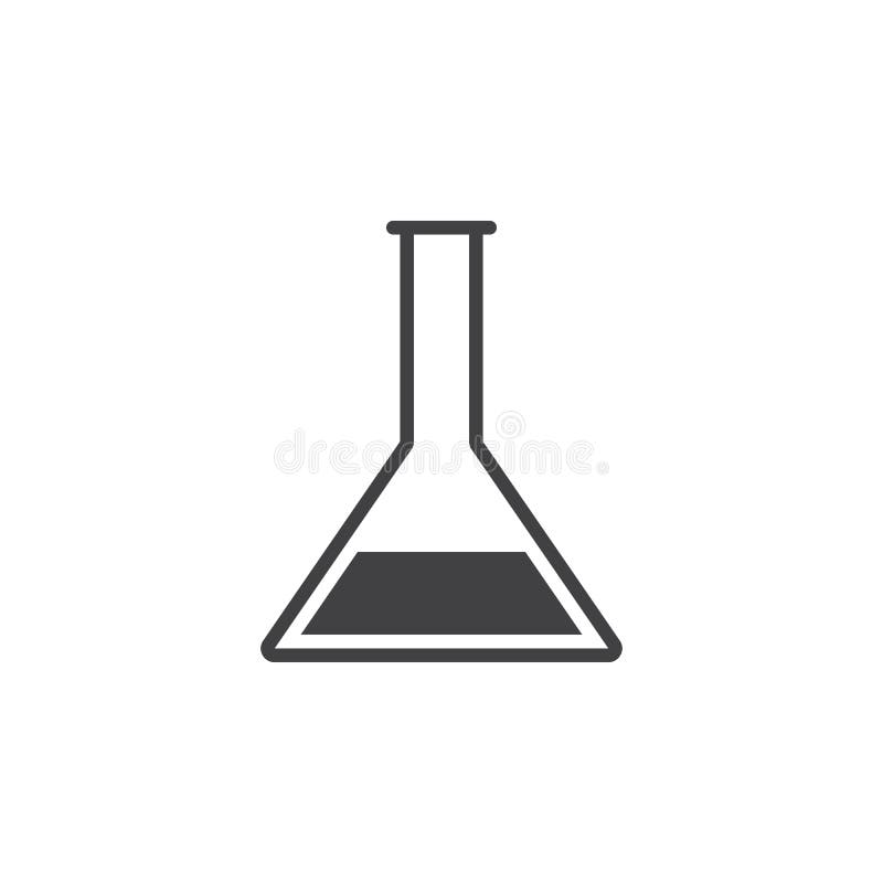 Lab Icon , Flask Solid Logo Illustration, Pictogram Isolat Stock ...
