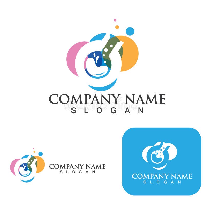 Lab Icon Template Vector Illustration Stock Vector - Illustration of ...