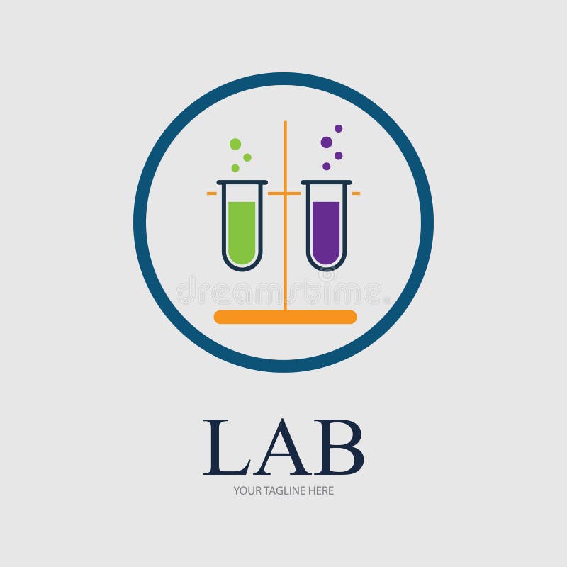 Lab Icon Template Vector Illustration Stock Vector - Illustration of ...