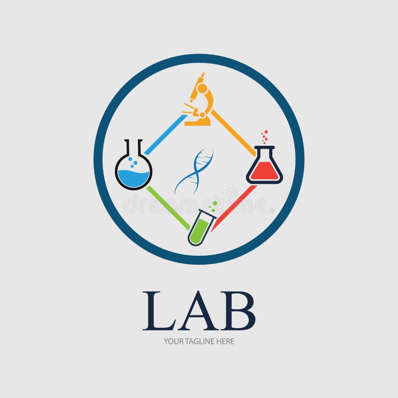 Lab Icon Template Vector Illustration Stock Vector - Illustration of ...