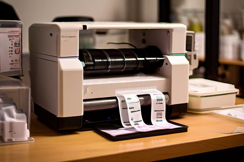 Lab Label Printer a Label Printer with Rolls of Lab Tape Stock ...