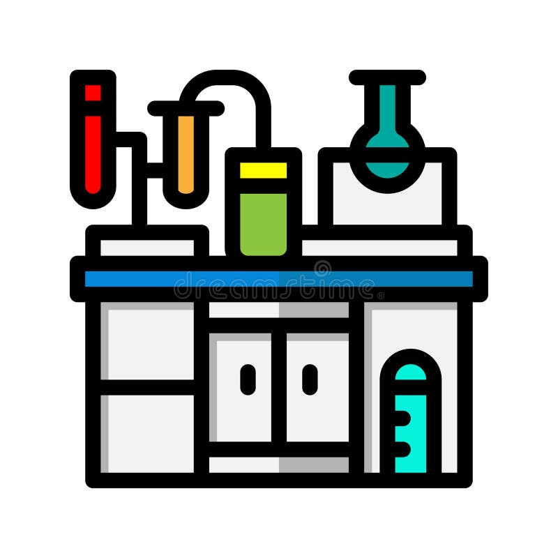 Lab Line Icon. Laboratory, Science Facilities Flat Icons. Suitable for ...