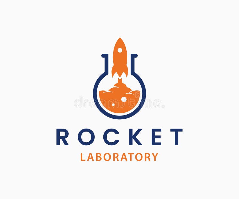 Lab Logo Design. Rocket Laboratory Logo Design Template. Stock Vector ...
