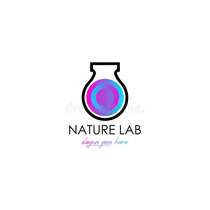 Lab Logo Vector. Lab Logo Template Stock Illustration - Illustration of ...
