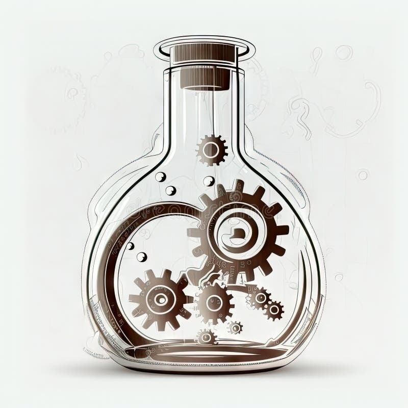 Lab and Mechanical Engineering Theme. Transparent Laboratory Glassware ...