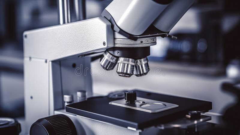 Lab Microscope Focused on a Tissue Sample. Generative AI Stock ...