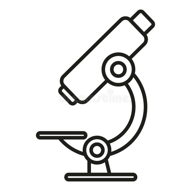 Lab Microscope Icon Outline Vector. Virus Stop Stock Vector ... Lab Microscope Icon Outline Vector. Virus Stop Stock Vector ...