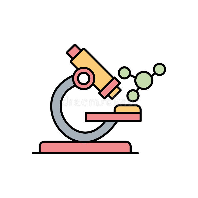 Lab Microscope Vector Icon Which Can Easily Modify or Edit. Stock ...