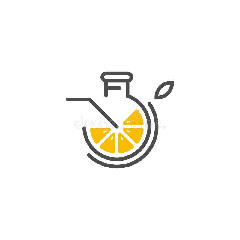 Lab with Modern Fresh Orange Logo Vector Illustration, Fresh Orange ...