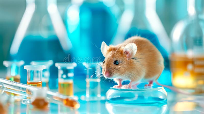 Laboratory Mouse in Scientific Research Setting Stock Image - Image of ...