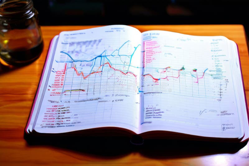 Lab Notebook an Open Lab Notebook Showing Detailed Notes and Exp Stock ...