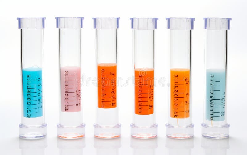 Lab PCR Tubes on White Background Stock Illustration - Illustration of ...