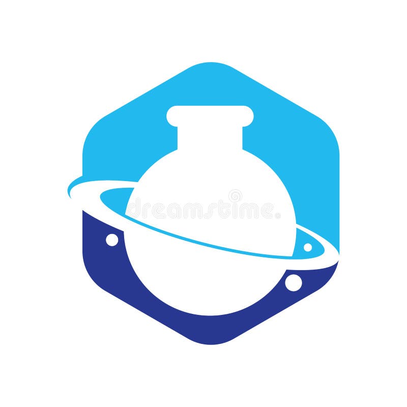 Lab Planet Logo Template Design. Stock Vector - Illustration of ...