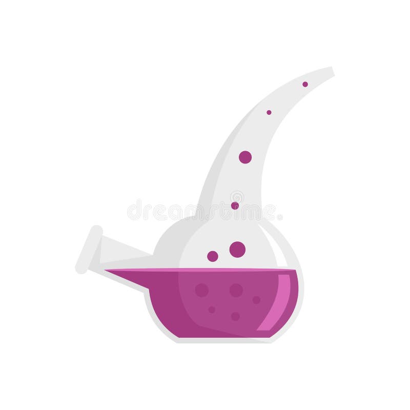 Lab Potion Flask Icon Flat Isolated Vector Stock Vector - Illustration ...