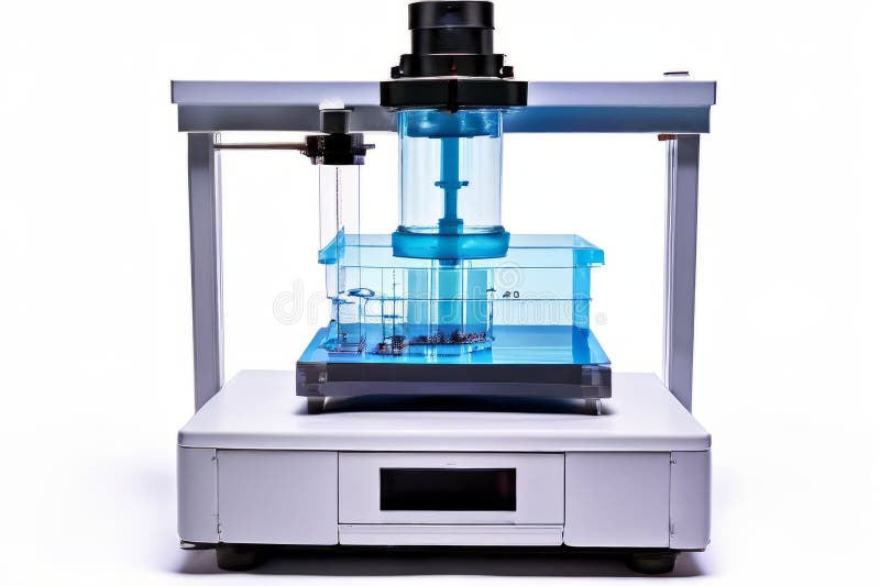 Lab Printer a Lab Printer with a Printout of a Laboratory Report Stock ...