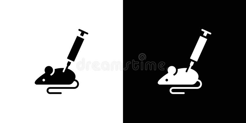 Lab Rat Experiment Icon Logo Set Vector Stock Vector - Illustration of ...