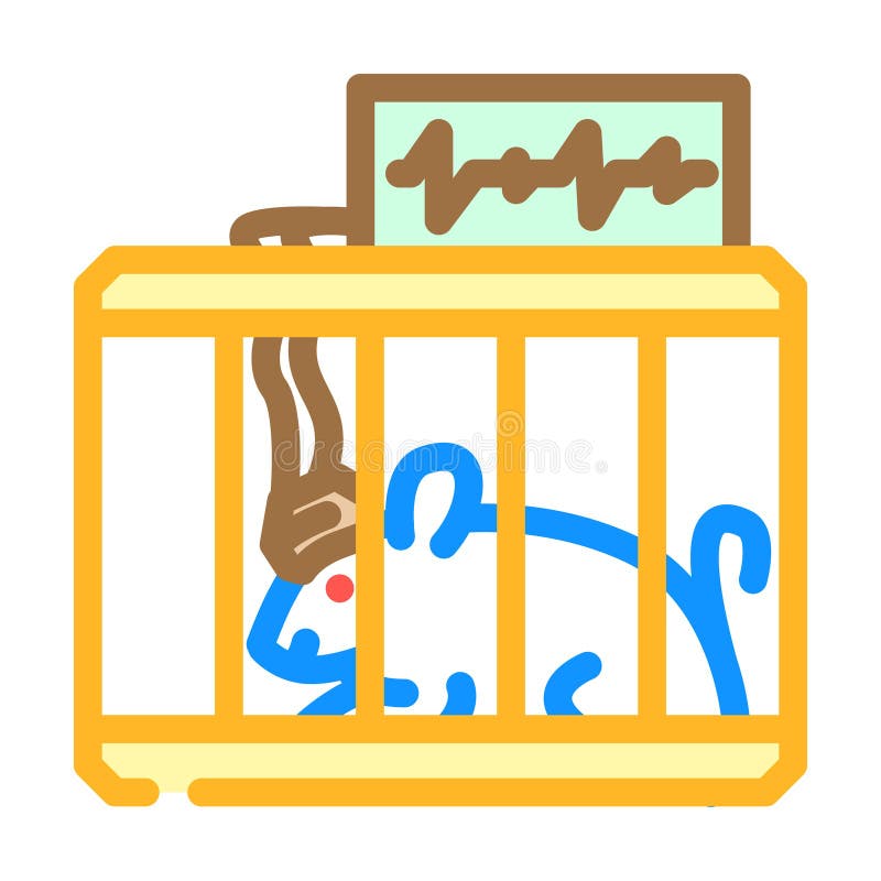 Lab Rat Genetic Engineering Color Icon Vector Illustration Stock ...