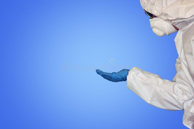 Lab Scientist in Safety Suit. Stock Photo - Image of mask, h5n1: 46559920
