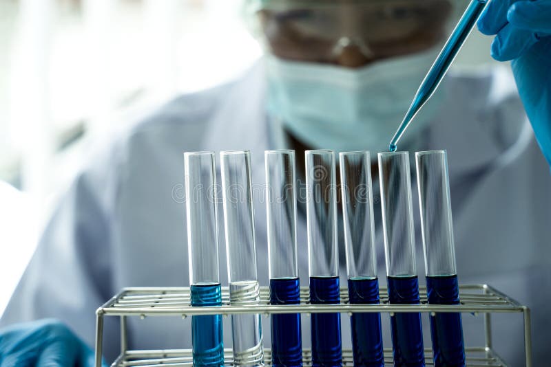 In Lab Scientists are Testing Chemicals Stock Photo - Image of ...