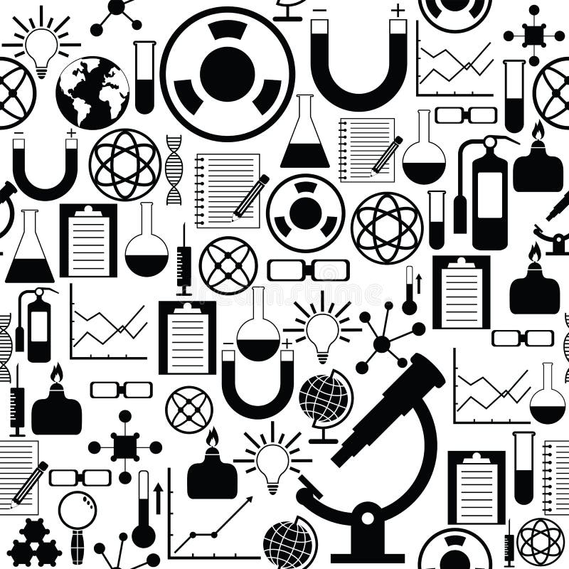 Molecule Seamless Pattern Background Icon Stock Vector - Illustration ...