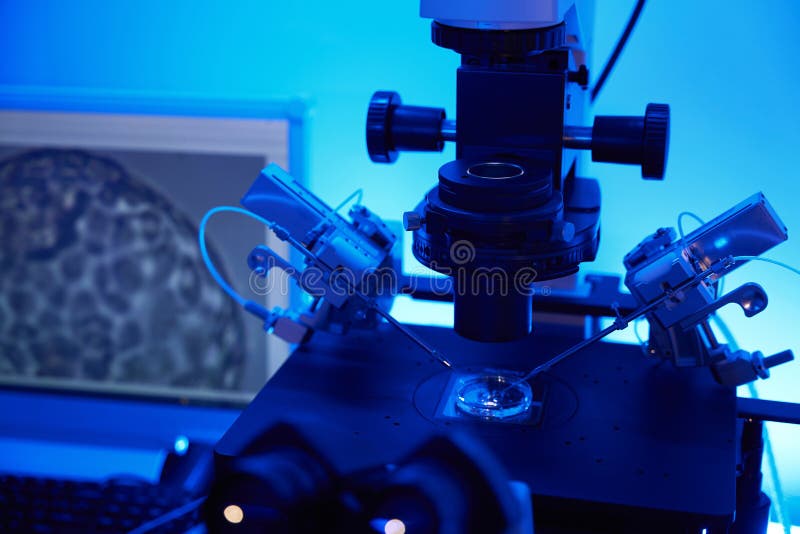 Lab Setup Being Used during Intracytoplasmic Sperm Injection Procedure ...