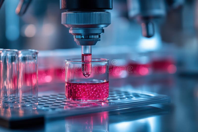 Lab Setup for Precise Liquid Measurement Using a Drip Mechanism in ...