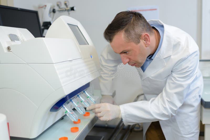 Lab Technician Conducting Laboratory Research Stock Photo - Image of ...