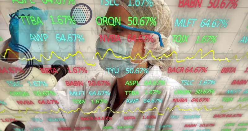 Lab Technician in Lab Coat Transferring Sample into Vial Using Pipette ...