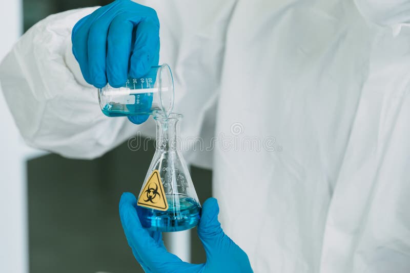 Lab Technician in Personal Protective Equipment PPE Suit Vaccines ...