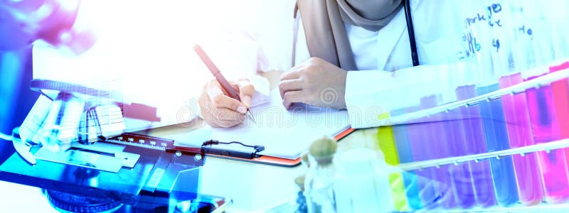 Lab Technician Research and Development Concept. Medical Doctor with ...