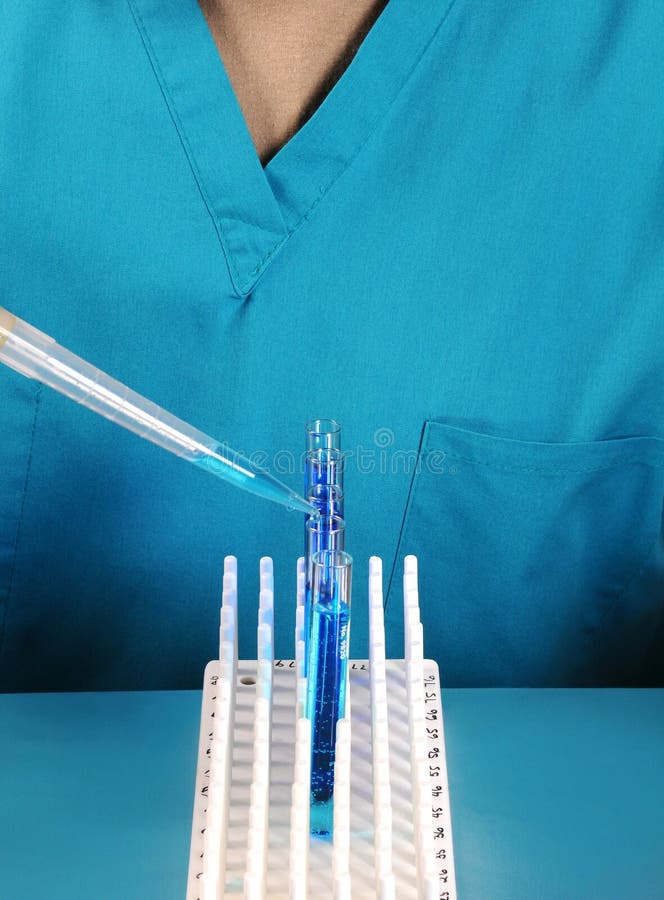 Lab Technician with Test Tubes and Pipette Stock Photo - Image of tube ...