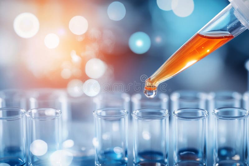 Laboratory Experiment Involving Dropper Test Tubes Filled Liquid ...