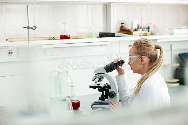 Lab Technician Working on Blood Tests Stock Image - Image of experiment ...