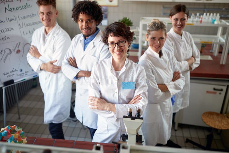 Lab Technicians Together in Laboratory Stock Image - Image of infection ...
